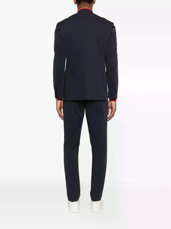 LARDINI Patch-pocket Suit - Blue
