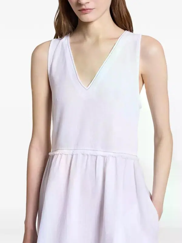 Peserico V-neck Tiered Maxi Dress