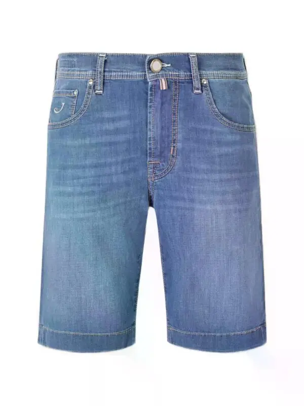 Jacob Cohen Logo-patch Denim Shorts - Blue