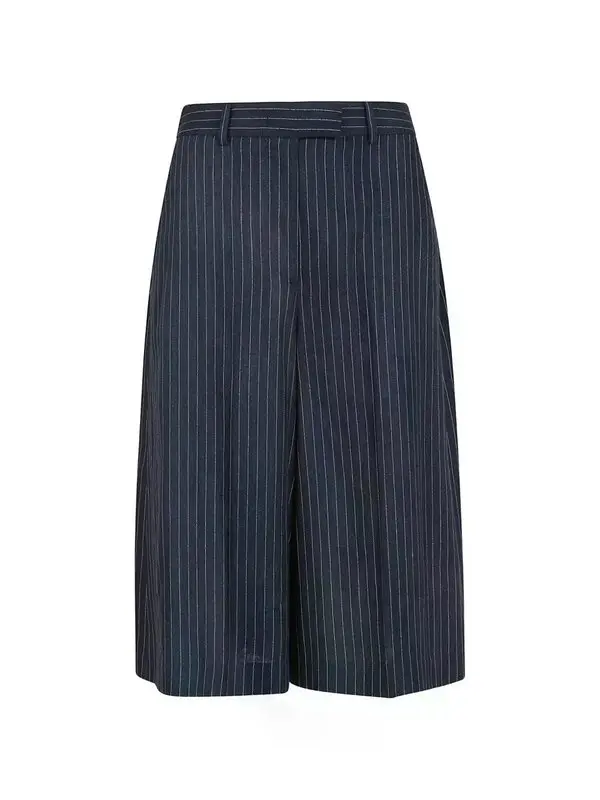 LARDINI Pinstripe Shorts