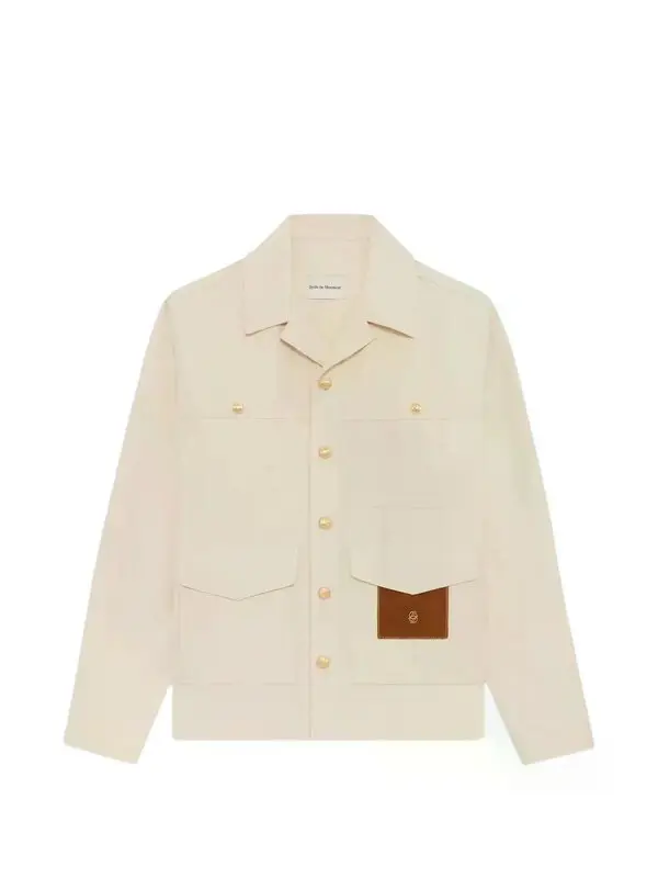 Drole De Monsieur Pocket-details Button-down Cotton Jacket