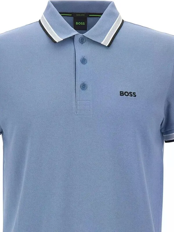 BOSS Pique Striped Polo Shirt