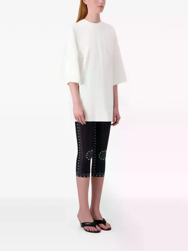 Coperni Mantra-print Cycling Trousers