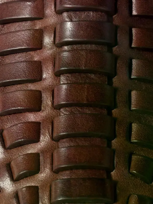 Miu Miu Woven Leather Slingback Loafers - Brown