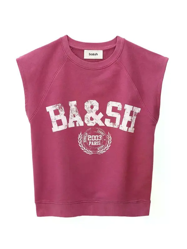 Ba&sh Beata Sleeveless Sweatshirt - Pink