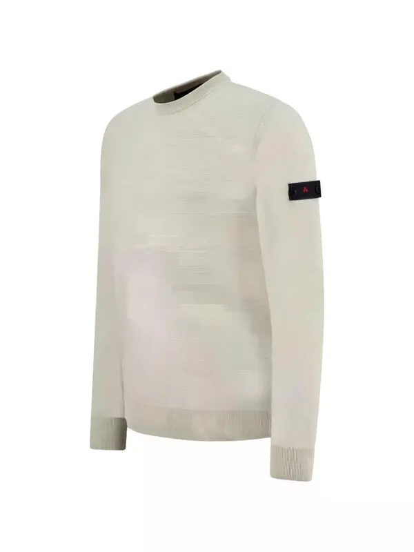 Peuterey Crewneck Long Sleeve Sweater - Neutrals