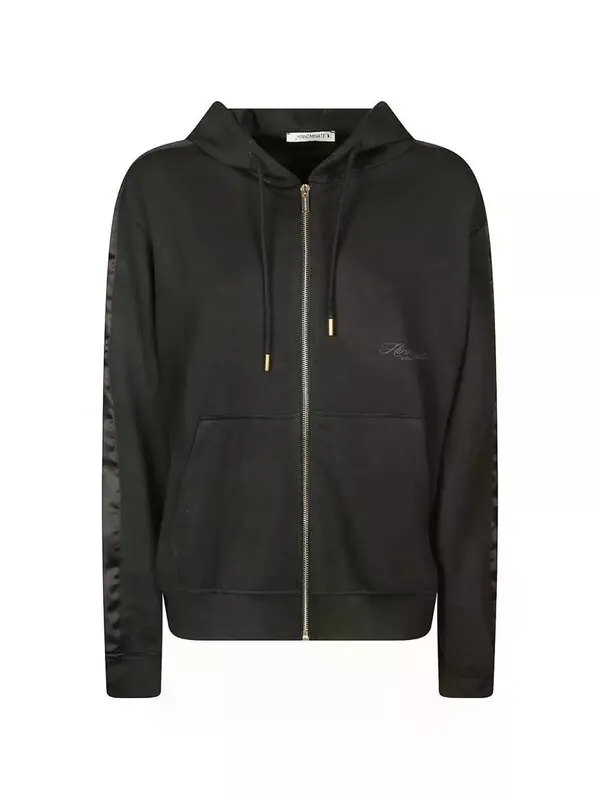 HINNOMINATE Zip-up Hoodie With Drawstring Hood And Pouch Pocket