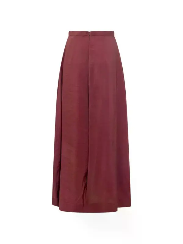LE SULLY STUDIO Slit Maxi Skirt - Red