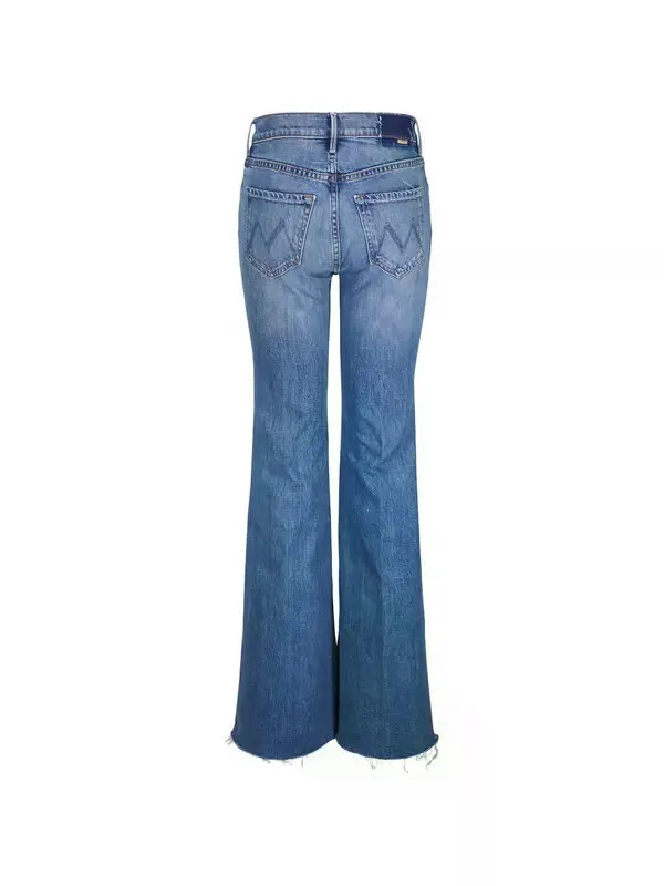 MOTHER Frayed Denim Jeans - Blue