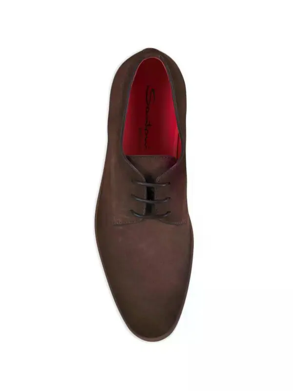 Santoni Suede Lace-up Shoes