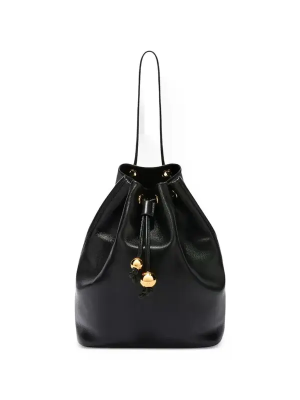 Furla Mini Soft Sfera Drawstring Bucket Bag - Black