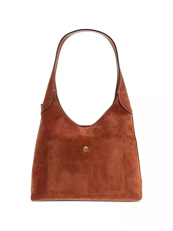 COACH 28 Brooklyn Topstitch Leather Shoulder Bag - Brown