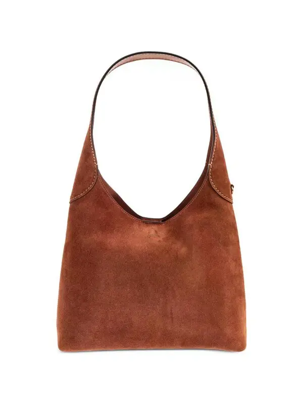 COACH 28 Brooklyn Topstitch Leather Shoulder Bag - Brown