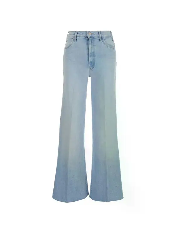 MOTHER Patch-pocket Wide-leg Jeans - Blue