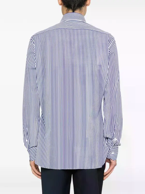 BARBA NAPOLI Striped Long-sleeve Shirt