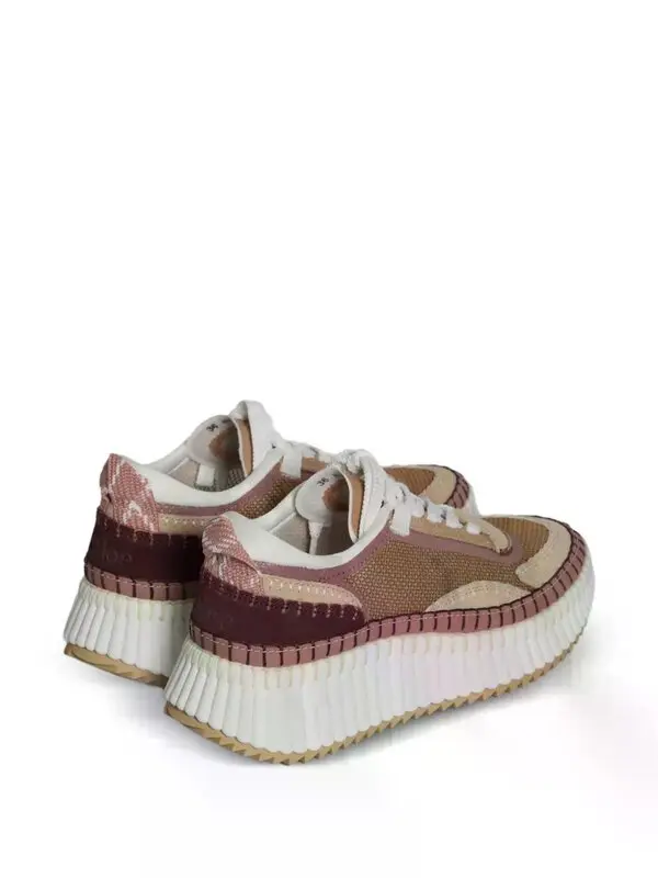 Chloé Nama Lace-up Sneakers - Neutrals