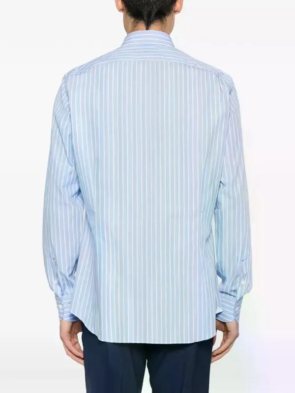 MAZZARELLI Striped Shirt - Blue