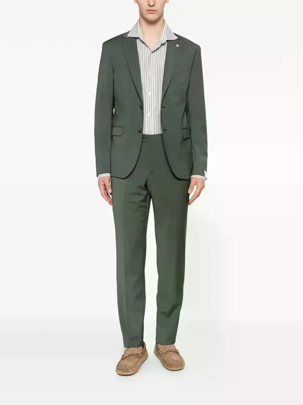 BARBA NAPOLI Striped Shirt - Green