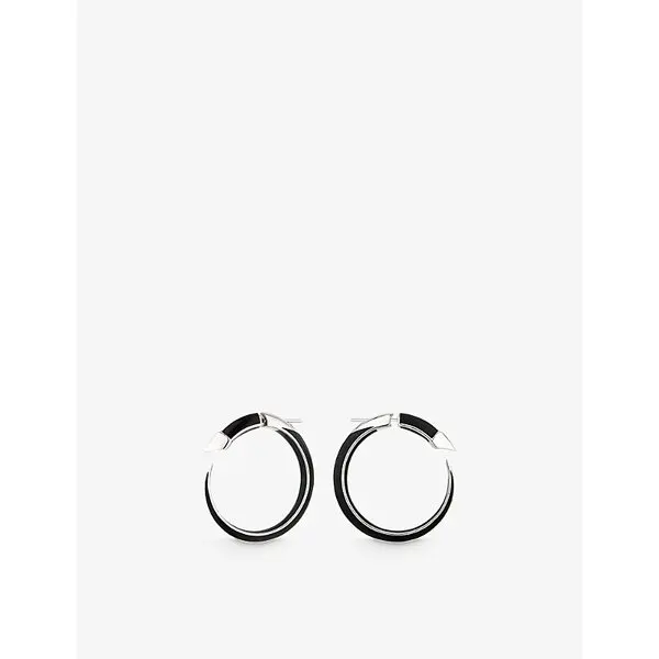 SHAUN LEANE Sabre Solis Hoop Earrings - Silver