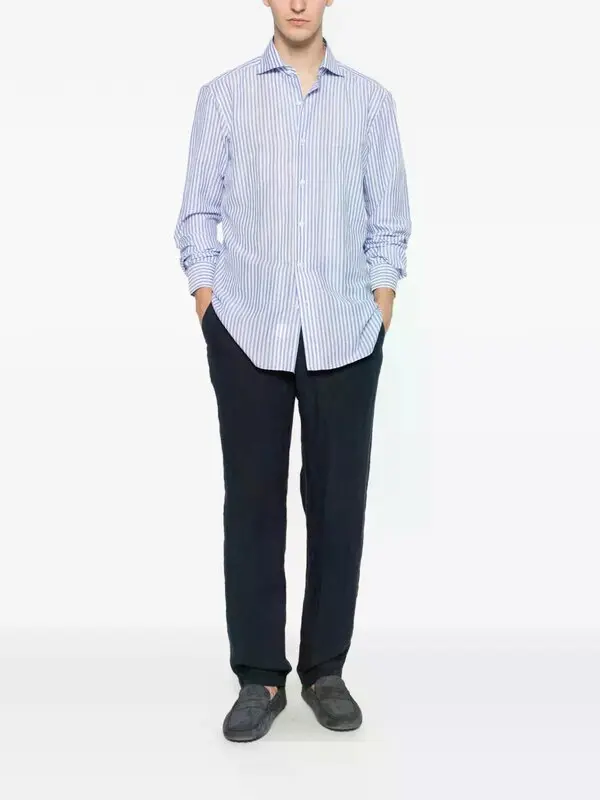 BARBA NAPOLI Striped Shirt
