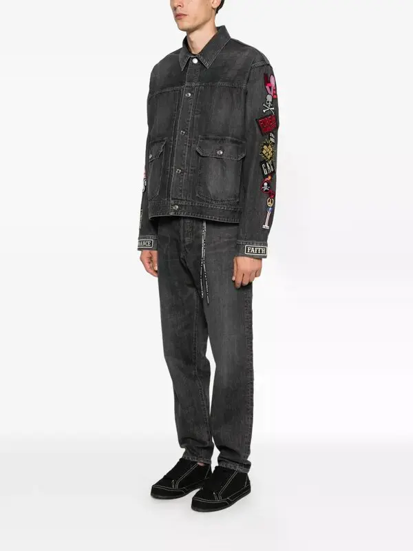 MASTERMIND WORLD Patchwork Denim Jacket
