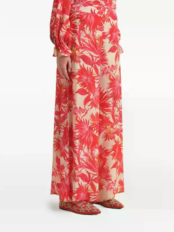 Malìparmi Floral Print Palazzo Pants
