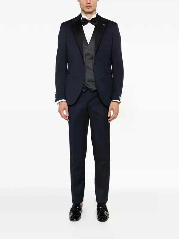 LUIGI BIANCHI MANTOVA Button Suit - Blue