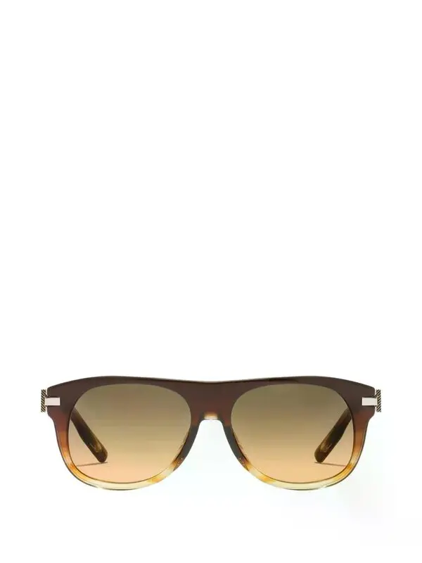 Dolce & Gabbana Metal Plaque Sunglasses - Brown
