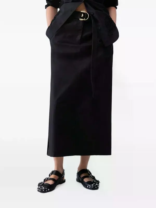 Liu Jo Belted A-line Midi Skirt