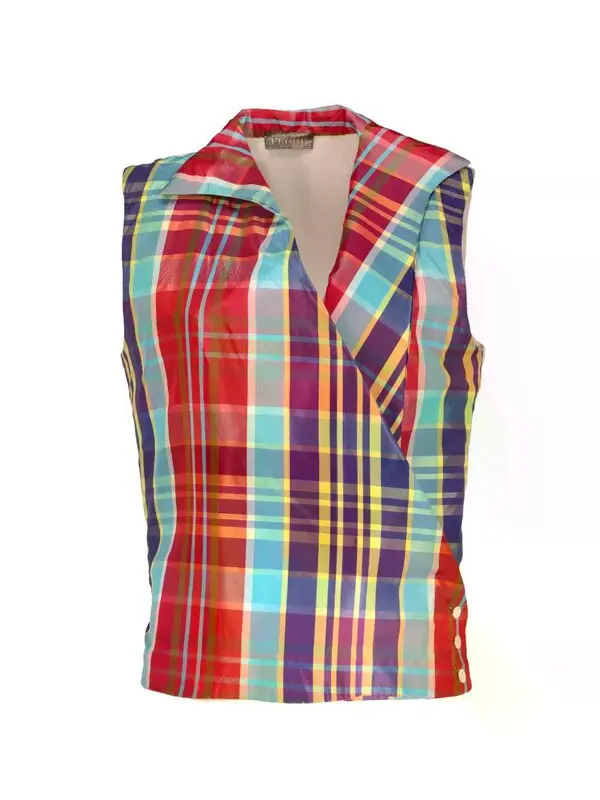 Gianfranco Ferre Tartan Pattern Vest