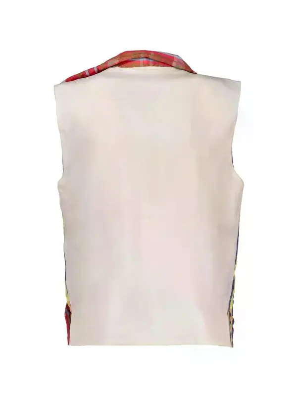 Gianfranco Ferre Tartan Pattern Vest