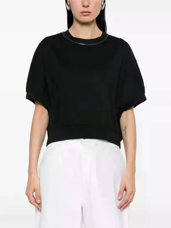 Brunello Cucinelli Round Neck Short Sleeve Top