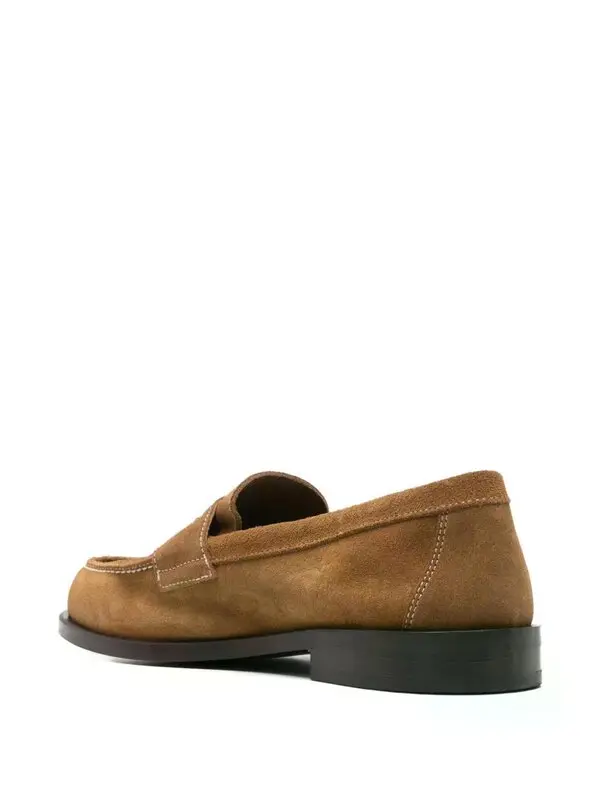 VINNY'S Penny Slot Loafers - Brown