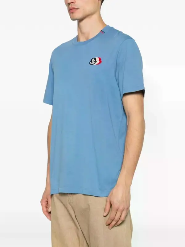 Moncler Logo-patch T-shirt - Blue