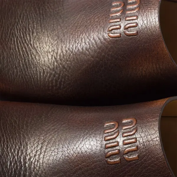 Miu Miu Leather Mules