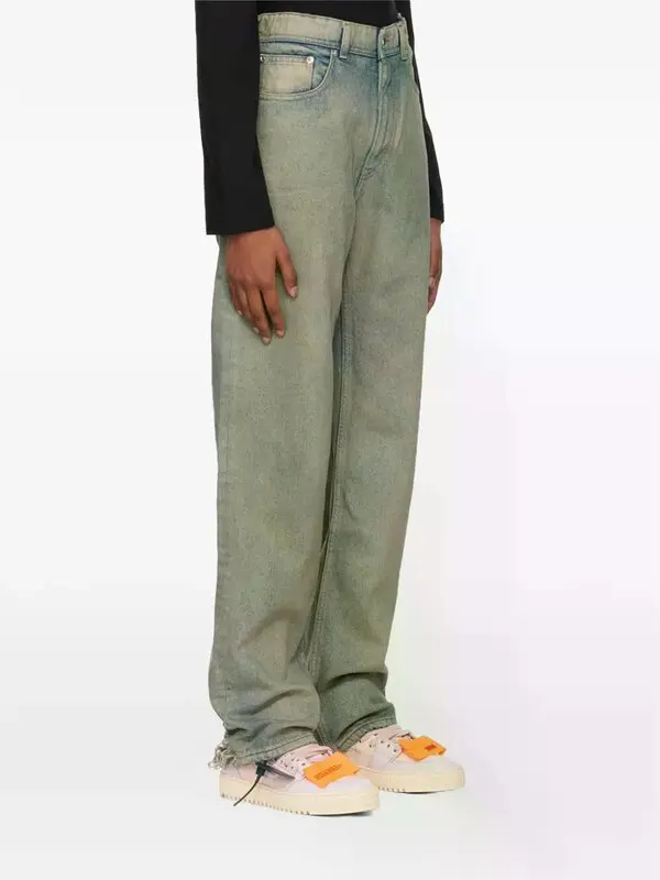 Off-White High-waisted Straight-leg Jeans