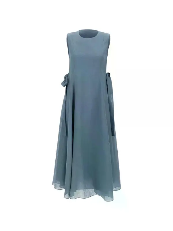 Max Mara Sleeveless Drawstring Dress