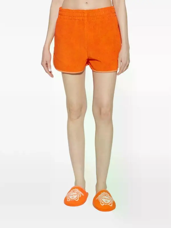 Versace Elasticated Trim Shorts - Orange
