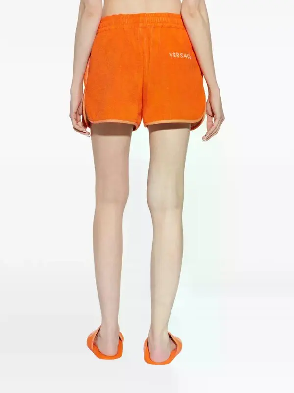 Versace Elasticated Trim Shorts - Orange