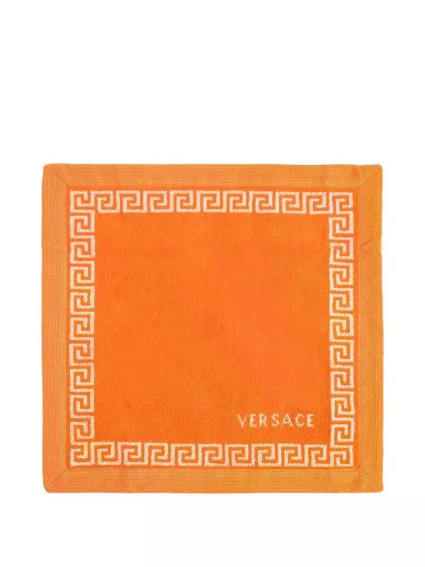 Versace Logo-detail Bath Towel - Orange