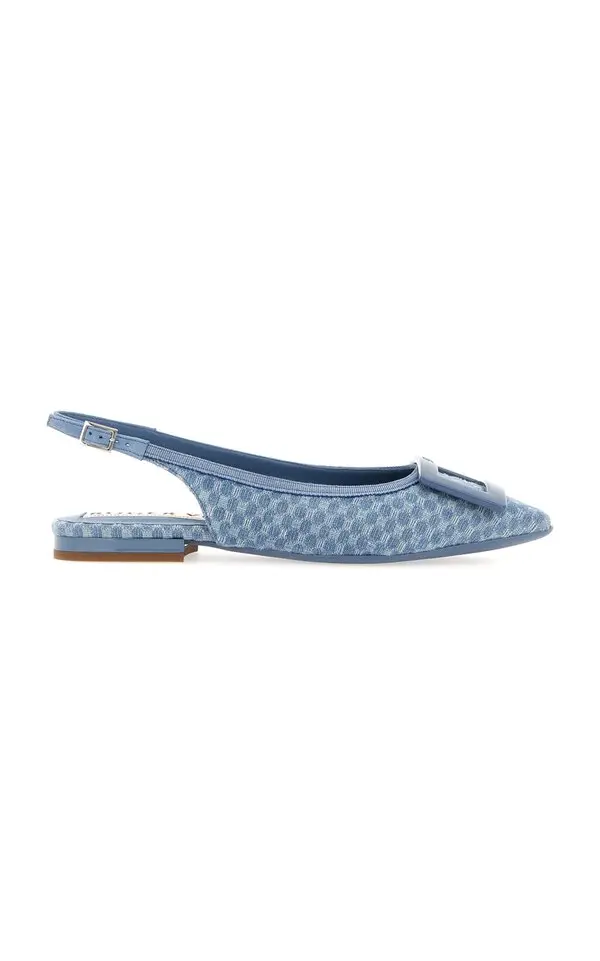 ROGER VIVIER Gommettine Mesh Slingback Pumps - Blue
