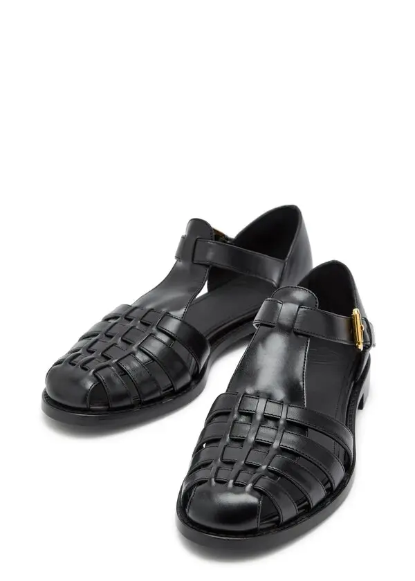 Church's Kelsey Woven Leather Sandals With Buckle Fastening