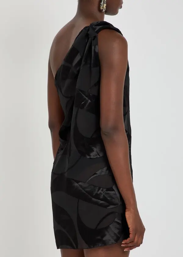 DELOS Amaris Devoré Georgette Mini Dress