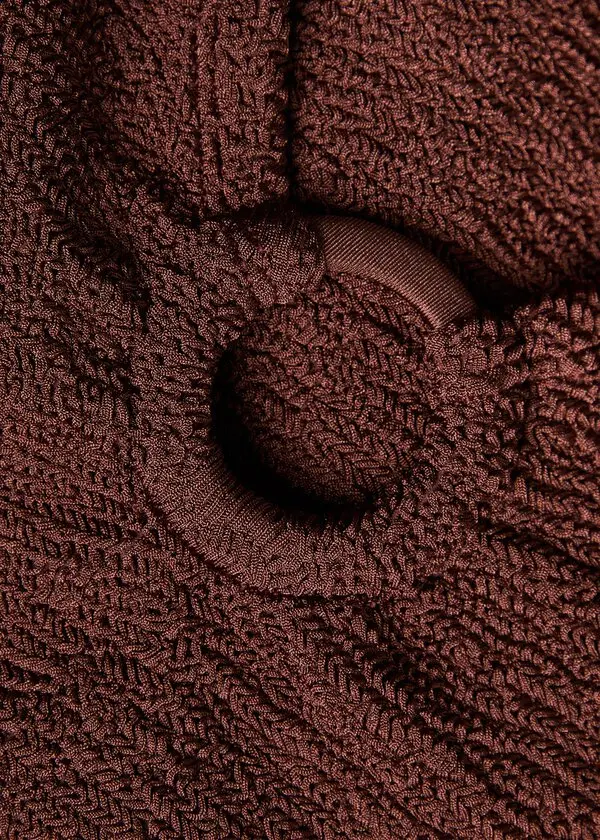 Hunza G Crinkle Swimsuit With Front Ring Detail