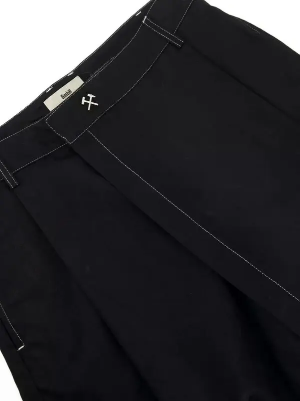 GMBH Qalbi Stitch Pocket Shorts - Black