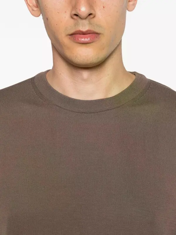Canali Crew Neck Long Sleeve Sweater