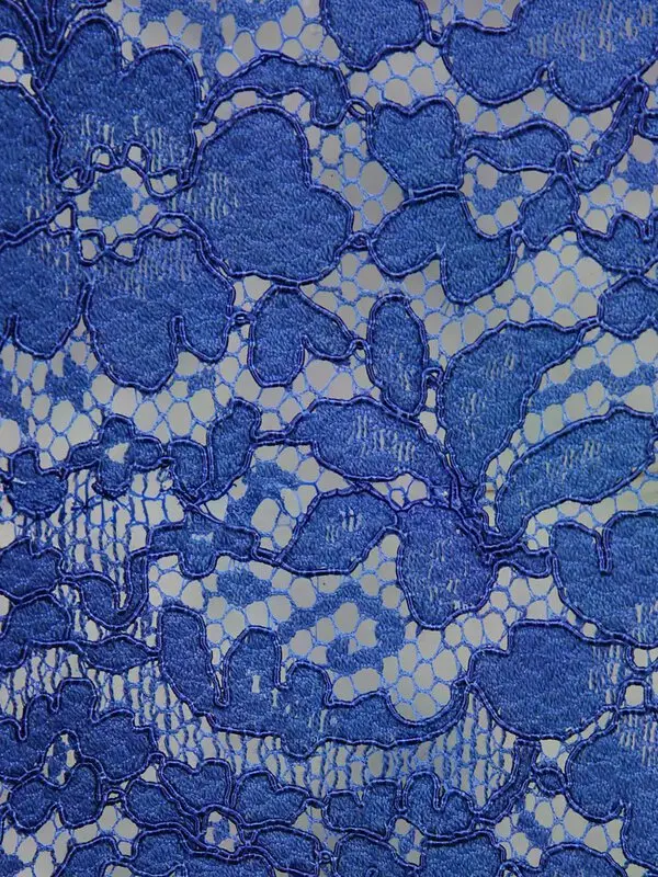 GIANLUCA CAPANNOLO Scalloped Lace Top - Blue