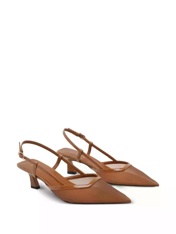 STUART WEITZMAN Vinnie Pointed-toe Pumps - Neutrals