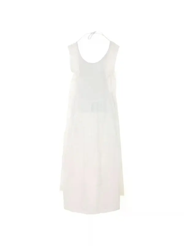 MAURIZIO PECORARO Scoop-neck Linen Midi Dress
