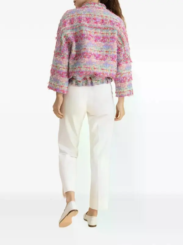 MAISON COMMON Cropped Jacket With Button Fastening - Pink